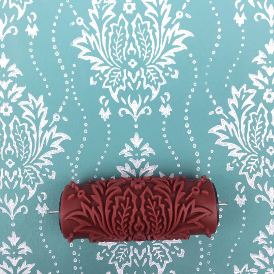 Damask paint roller store